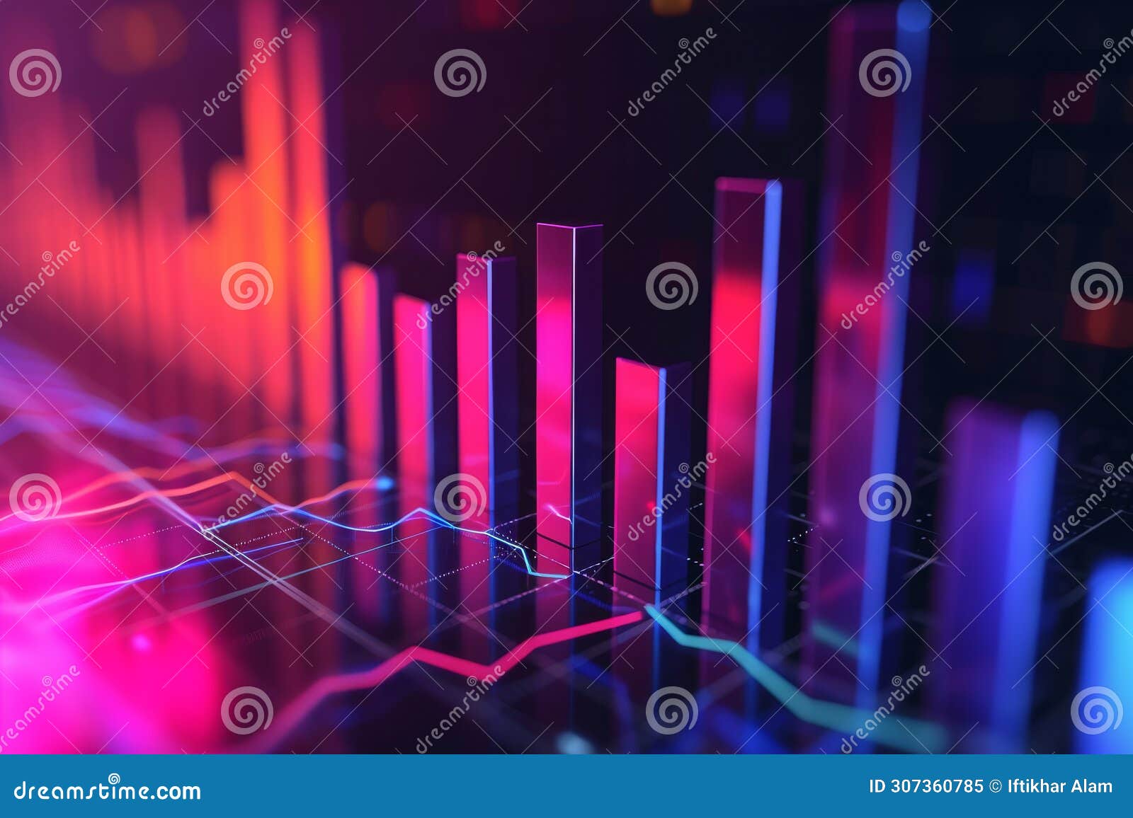 A Detailed View of a Bar Chart Displayed on a Computer Screen ...