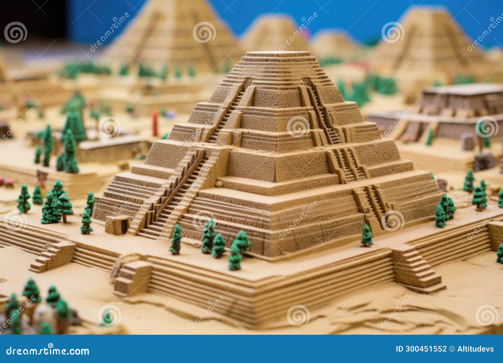 Detailed View of a Big Pyramid Made from Small Lego Blocks Stock Photo ...