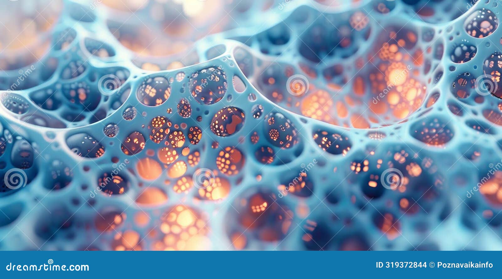 Detailed View of a Blue and White Object Up Close Stock Illustration ...