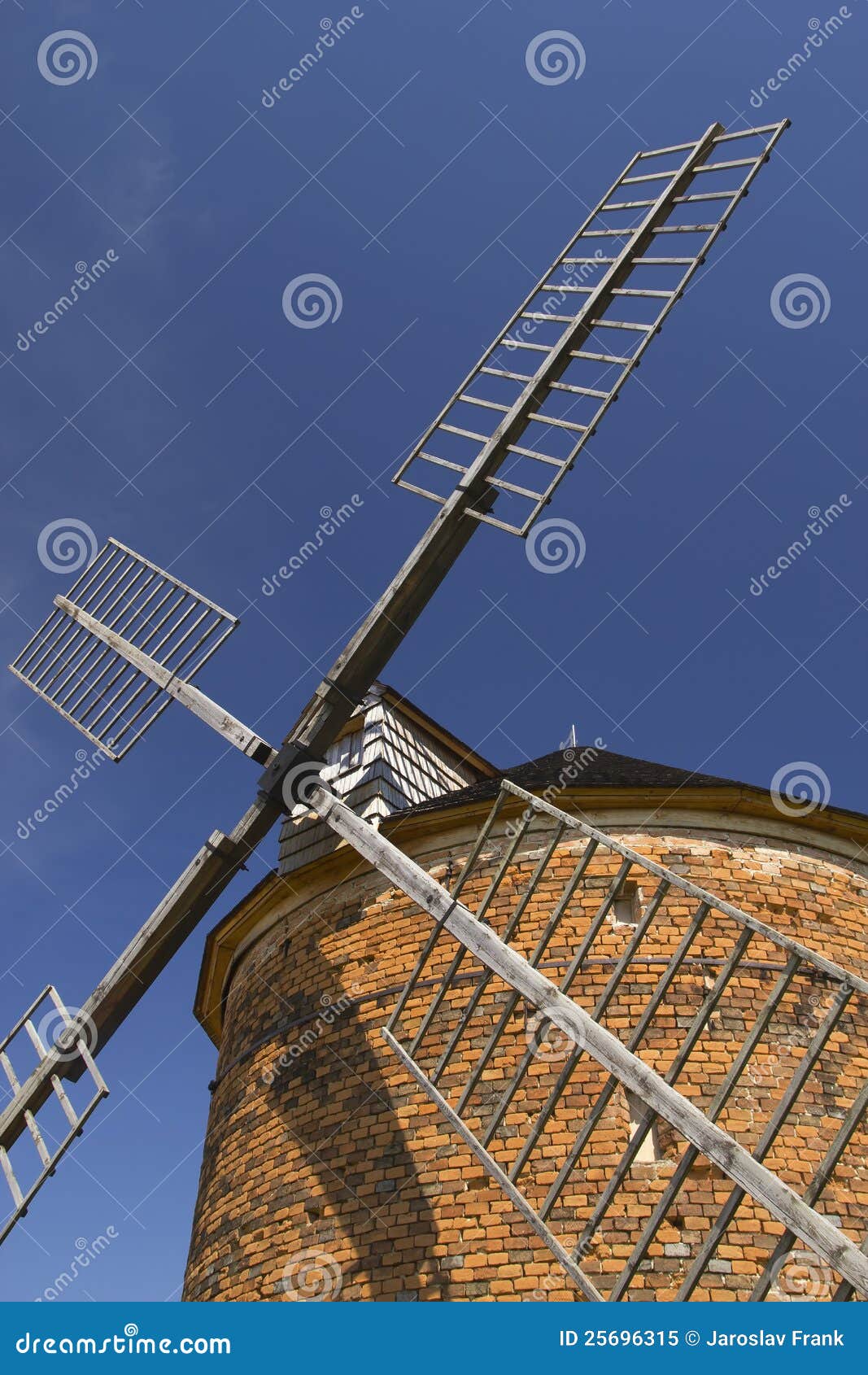 Detailed View of the Brick Windmill. Stock Image - Image of agriculture ...