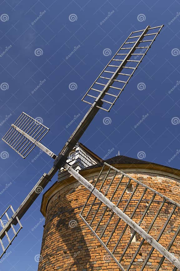 Detailed View of the Brick Windmill. Stock Image - Image of agriculture ...