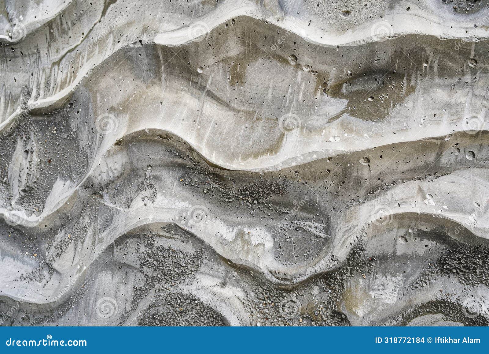 Detailed View of Bumpy Concrete Rock Face with Sky Background, Bumpy ...