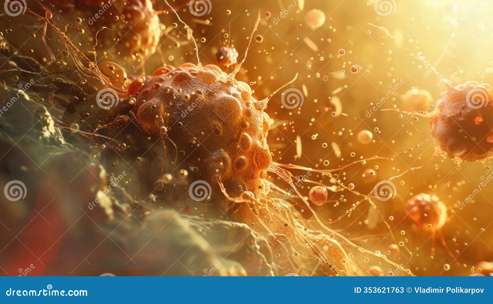 Detailed View of Cells Under a Microscope. Suitable for Scientific ...