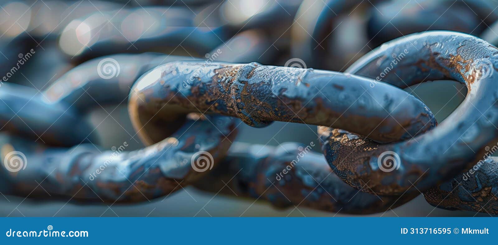 Close Up of Rusty Chain stock image. Image of patina - 313716595