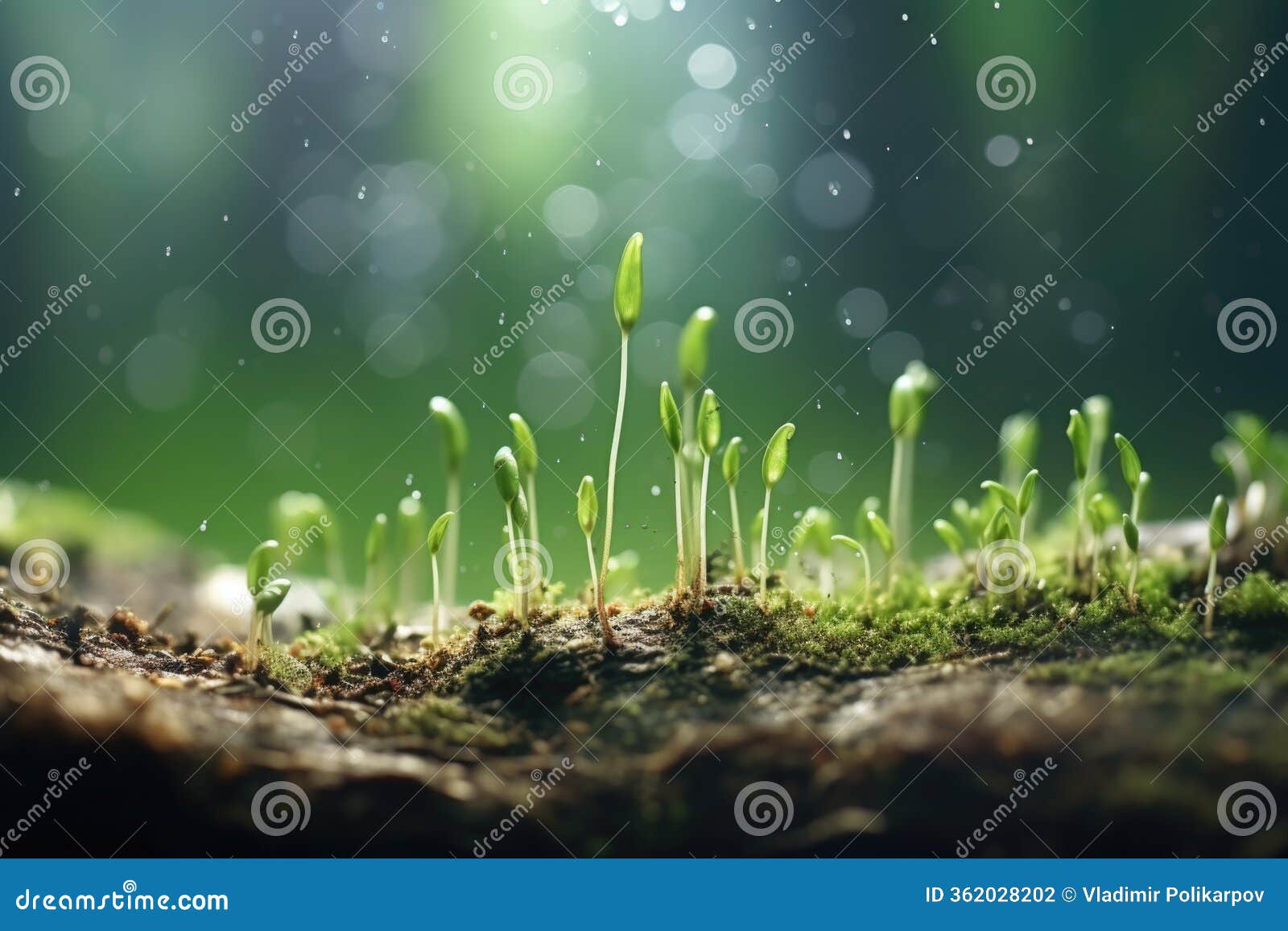 Detailed View of a Cluster of Small Plants, Ideal for Botanical ...
