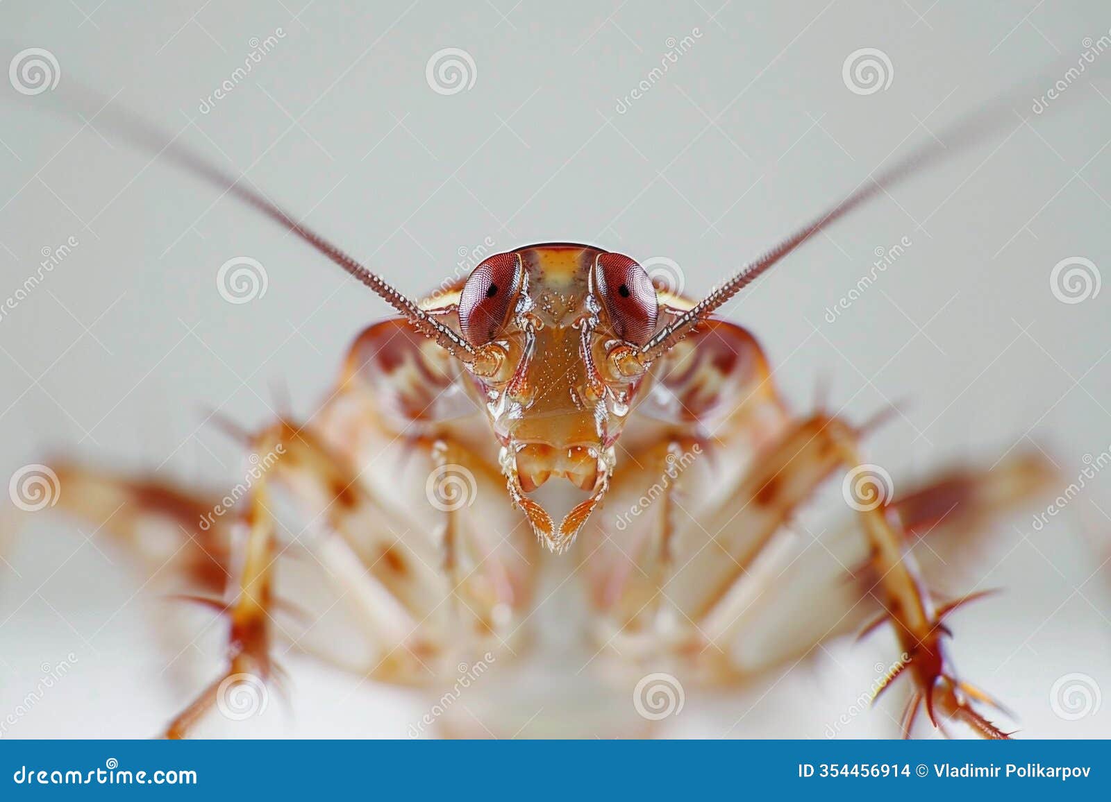 Detailed View of a Cockroach S Head. Suitable for Educational Purposes ...