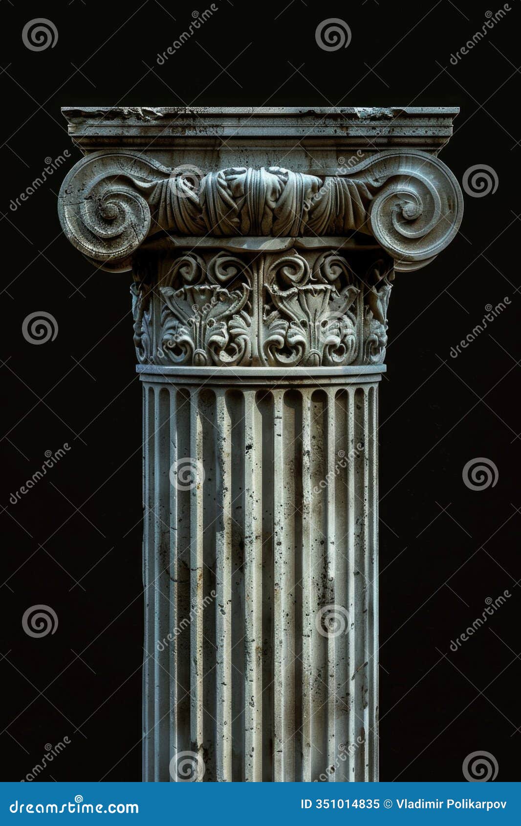 Detailed View of a Column with a Dark Backdrop. Ideal for Architectural Projects Stock Image ...