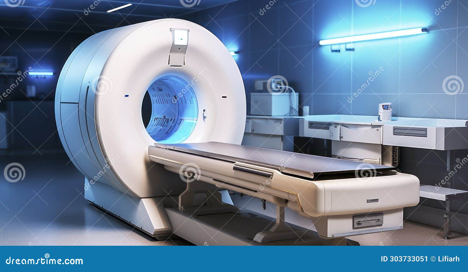 Computed Tomography Icon Line In Vector, Illustration Magnetic ...