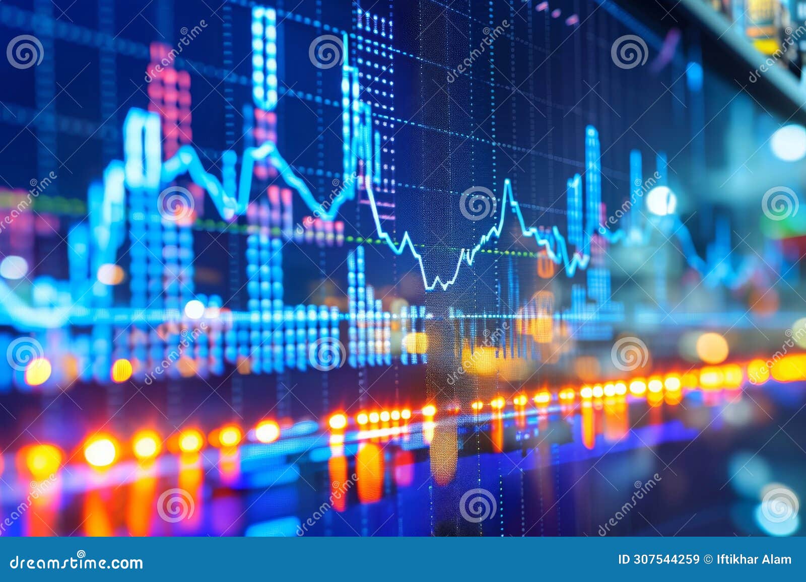 A Detailed View of a Computer Screen Displaying Various Graphs and ...