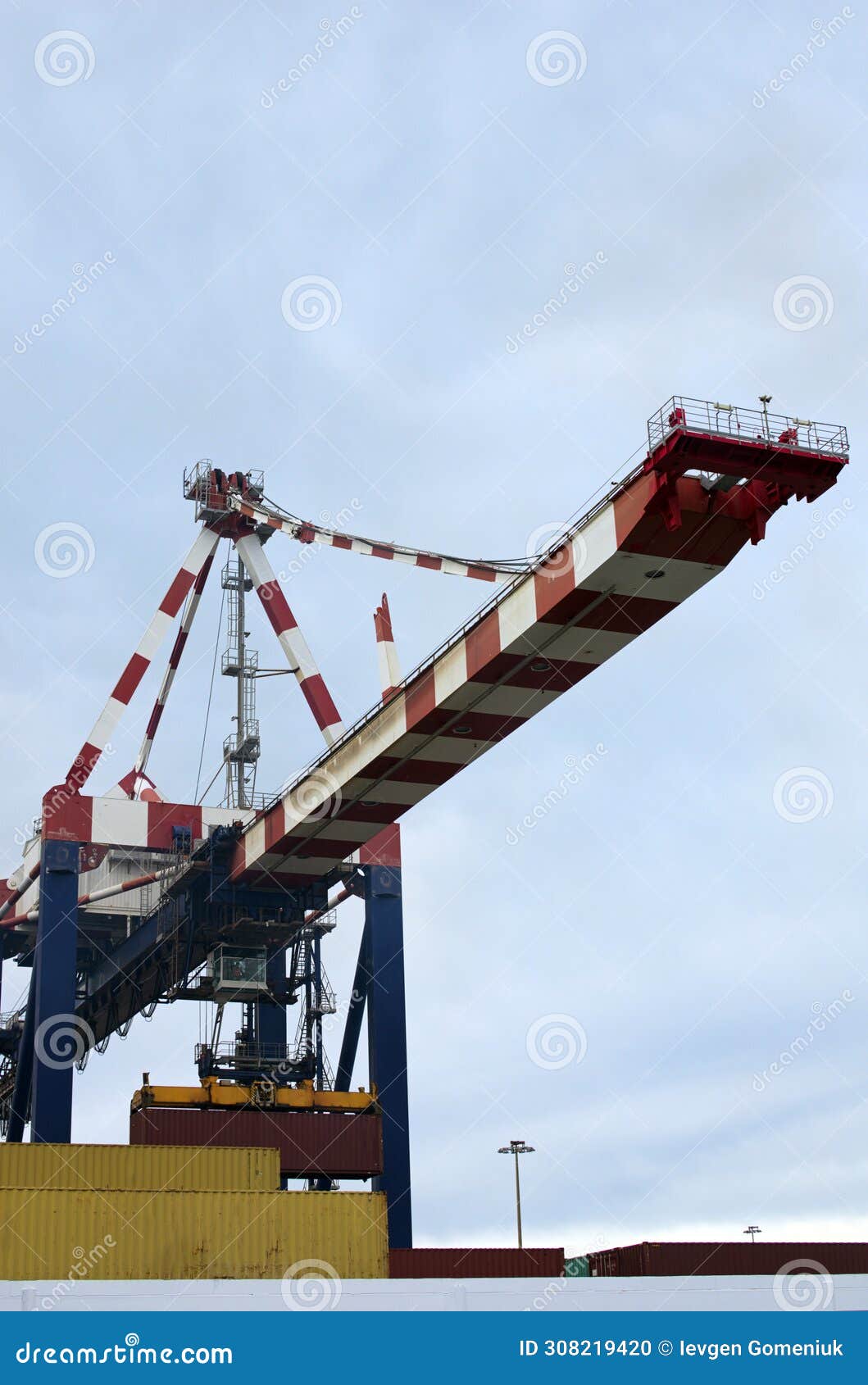 Detailed View of Crane Bridge for Unloading or Loading Containers To ...