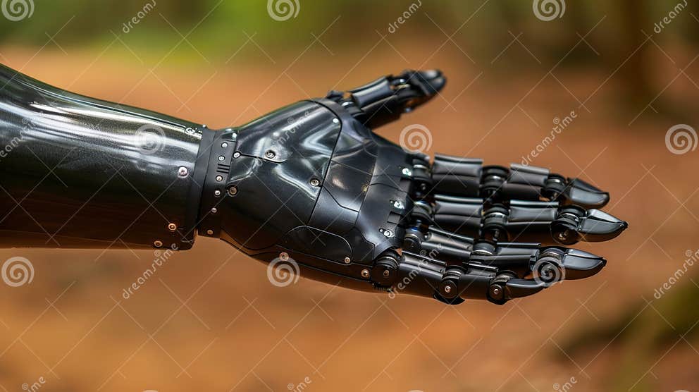 Detailed View of a Cutting Edge Bionic Arm with Neural Interfaces for ...