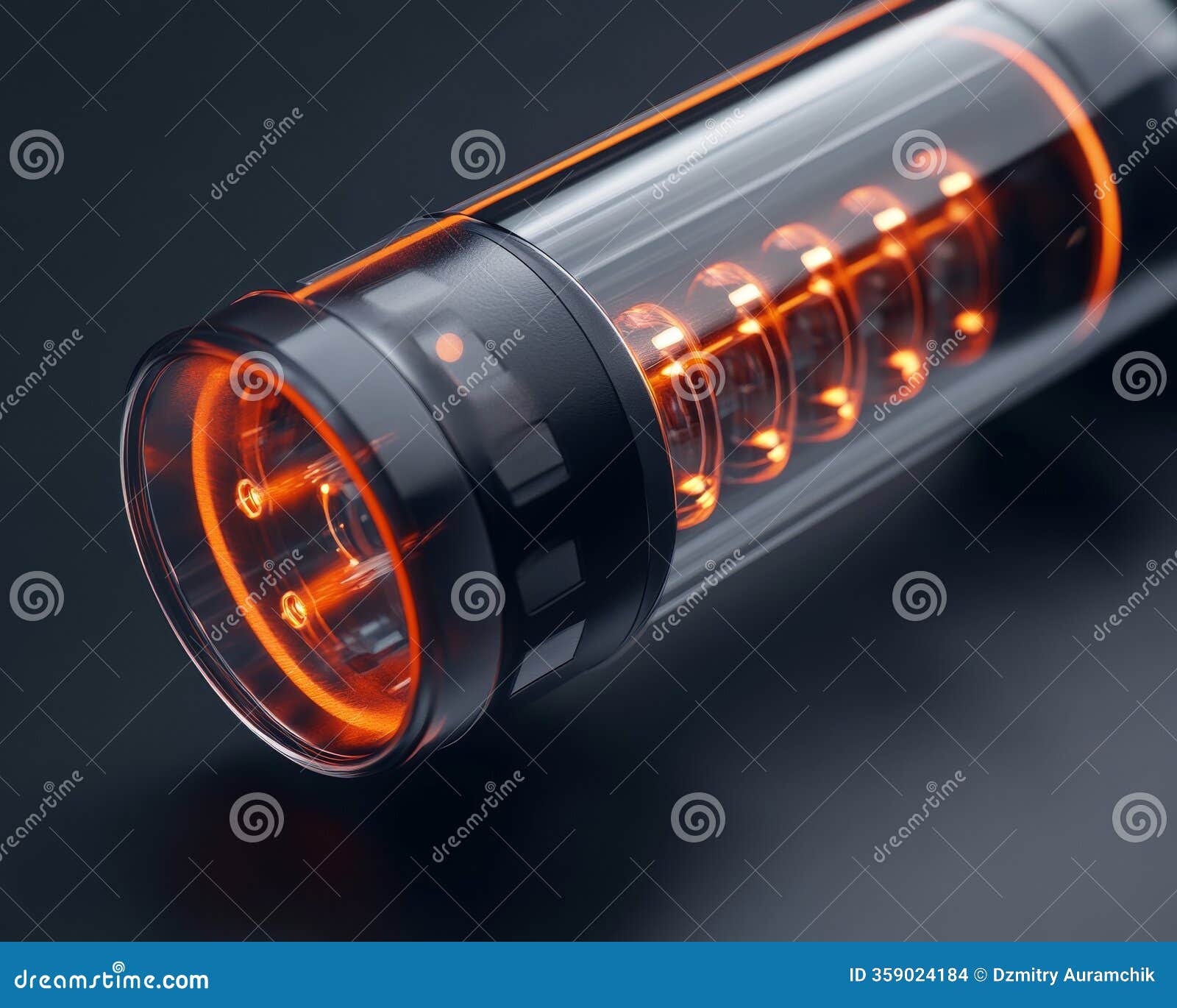 Detailed View of a Fiber Optic Cable Transmitting Bright Light Stock ...