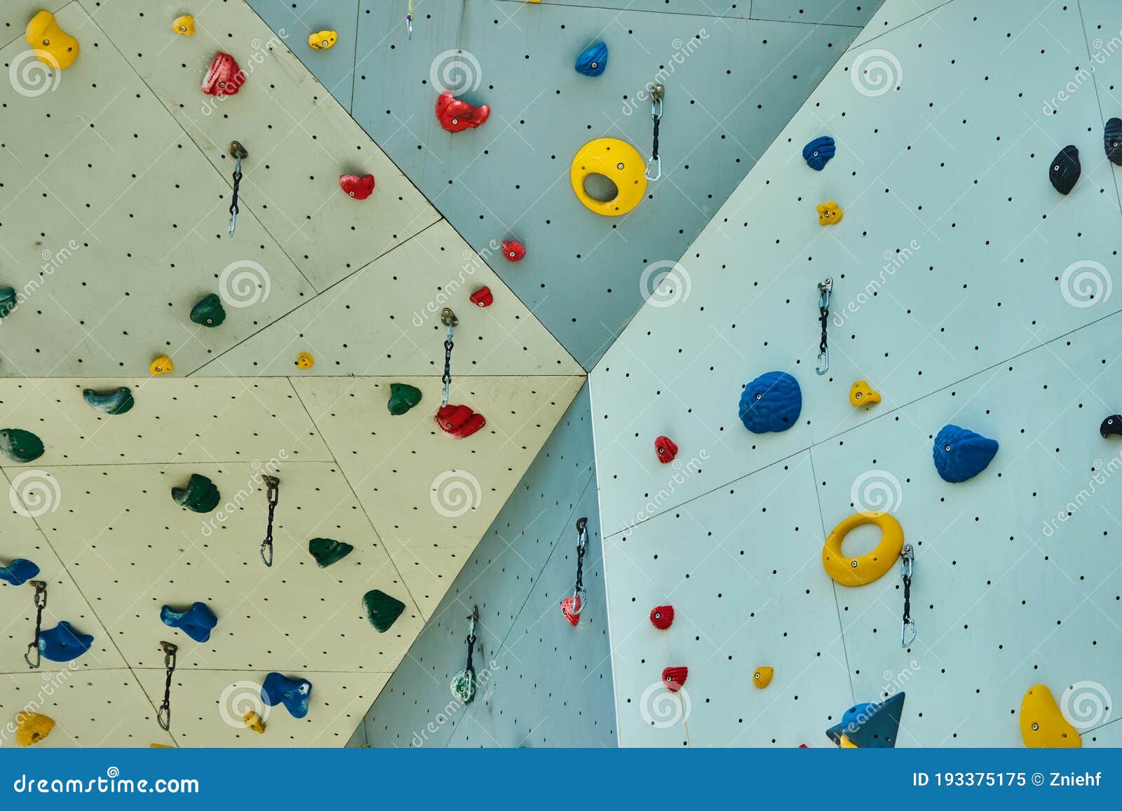 Detailed View of the Fixing Points and Lugs of a Climbing Wall Stock ...