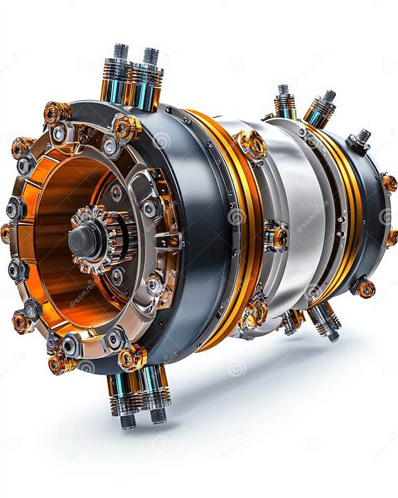 A Detailed View of a Futuristic Engine Showcasing Sleek Design and ...