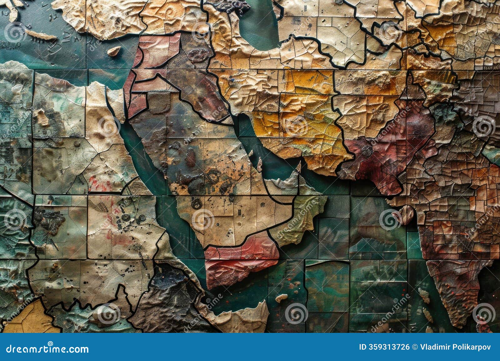 A Detailed View of a Global Map Stock Photo - Image of earth, geography ...