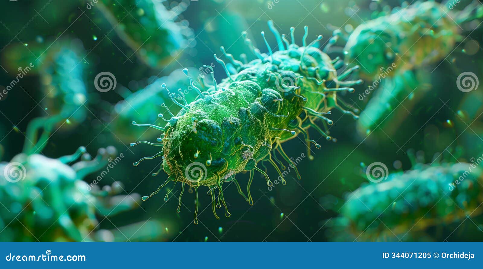 Green Bacteria Seamless Texture Stock Photography | CartoonDealer.com ...