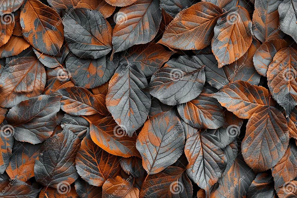 A Detailed View of a Group of Leaves Stock Photo - Image of nature ...