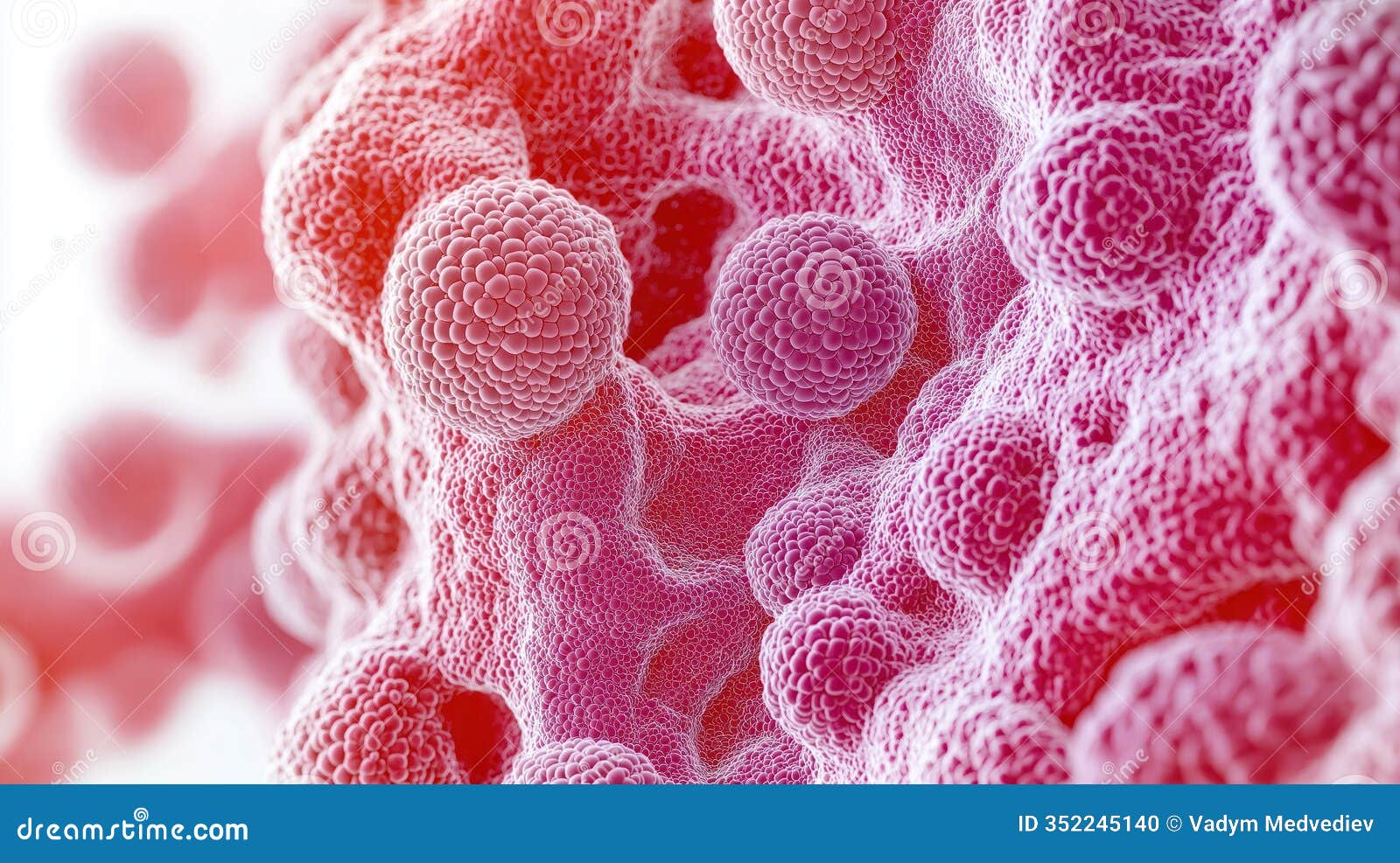 Detailed View Of Human Fat Tissue. Adipocytes Form Complex Structure ...