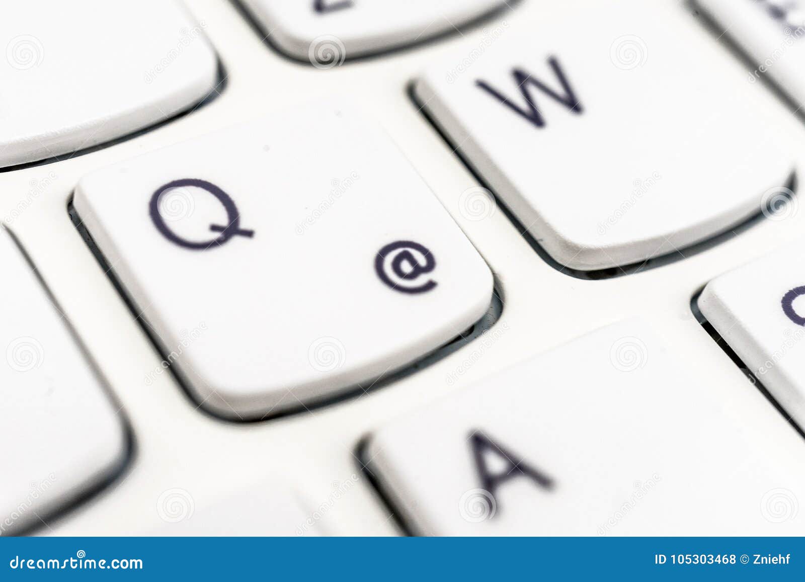 Detailed View of the Internet Logo on a White Keyboard Stock Photo ...