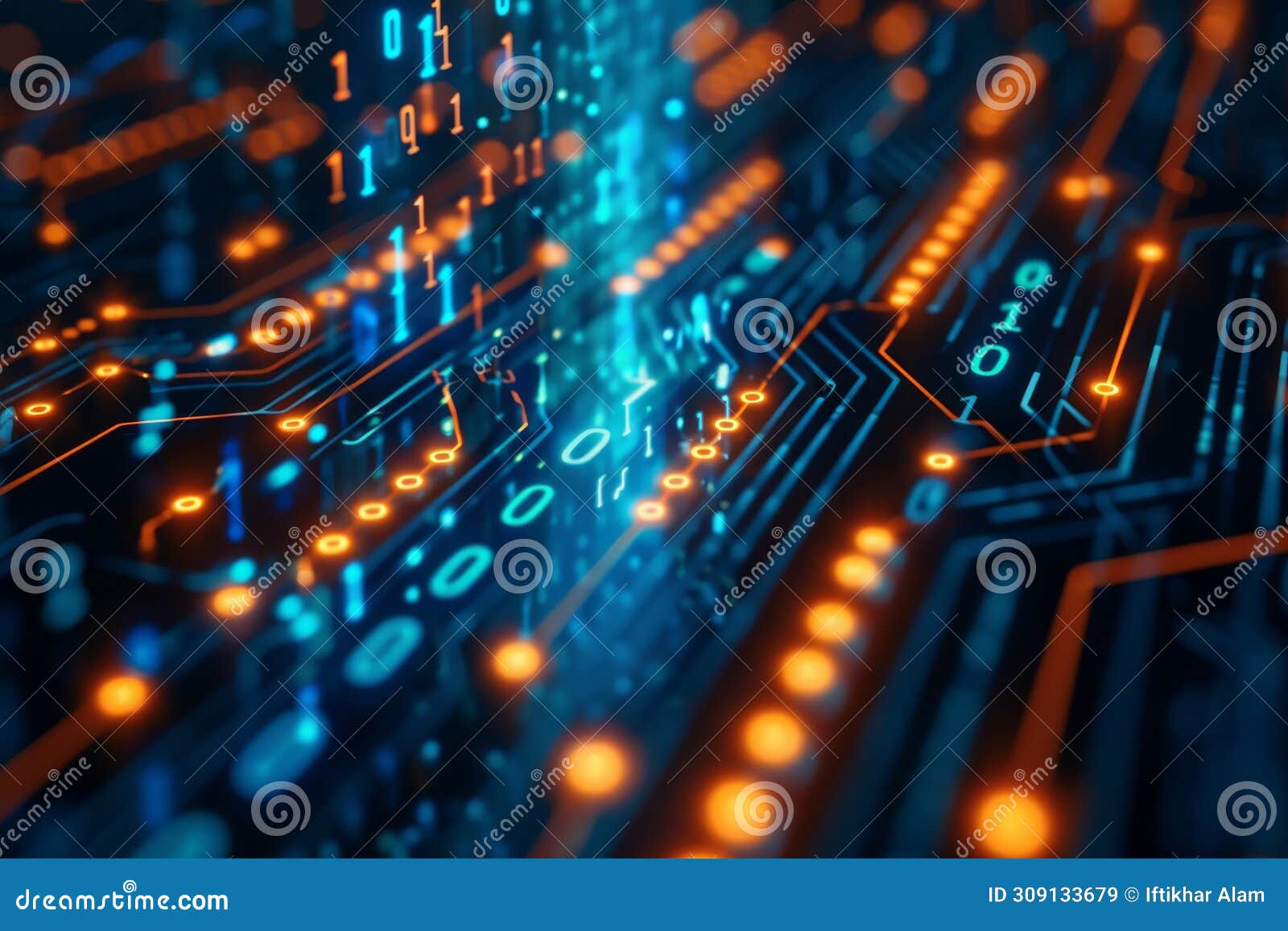 A Detailed View of the Intricate Components and Pathways on a Computer ...