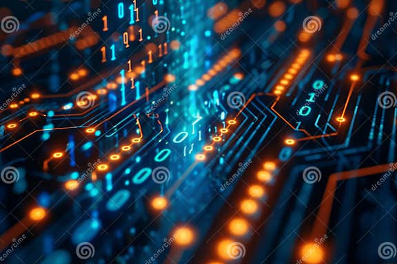 A Detailed View of the Intricate Components and Pathways on a Computer ...