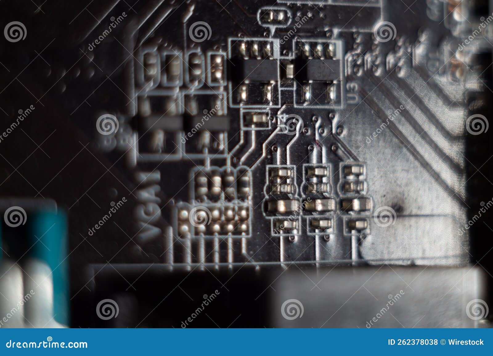 Detailed View of a Mainboard or Circuit Board Stock Photo - Image of ...