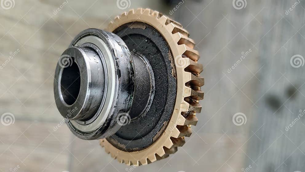 Closeup of Mechanical Gear Teeth: Precision Engineering in Motion Stock ...
