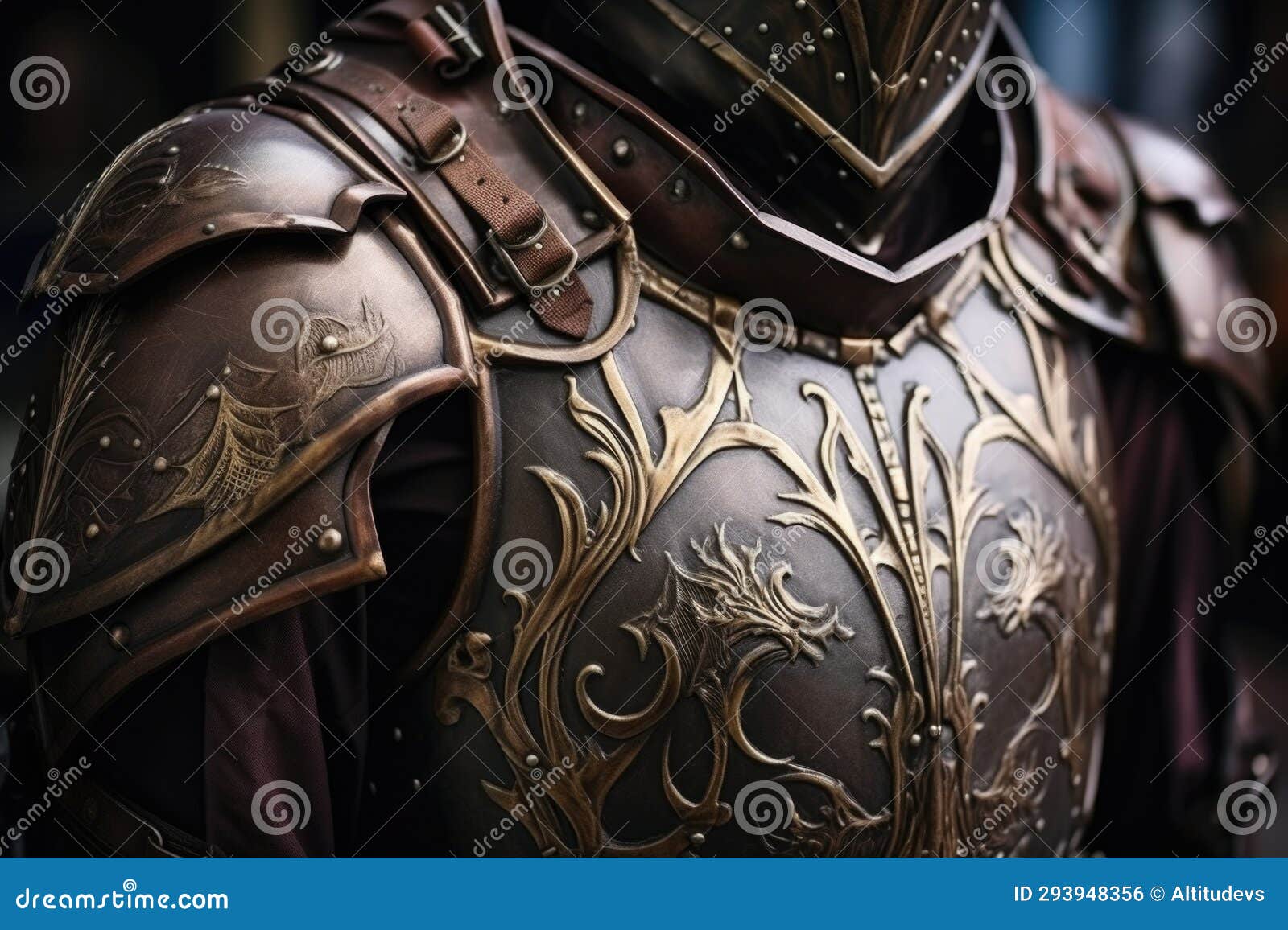 Detailed View of a Medieval Armor Set Stock Photo - Image of artifact ...