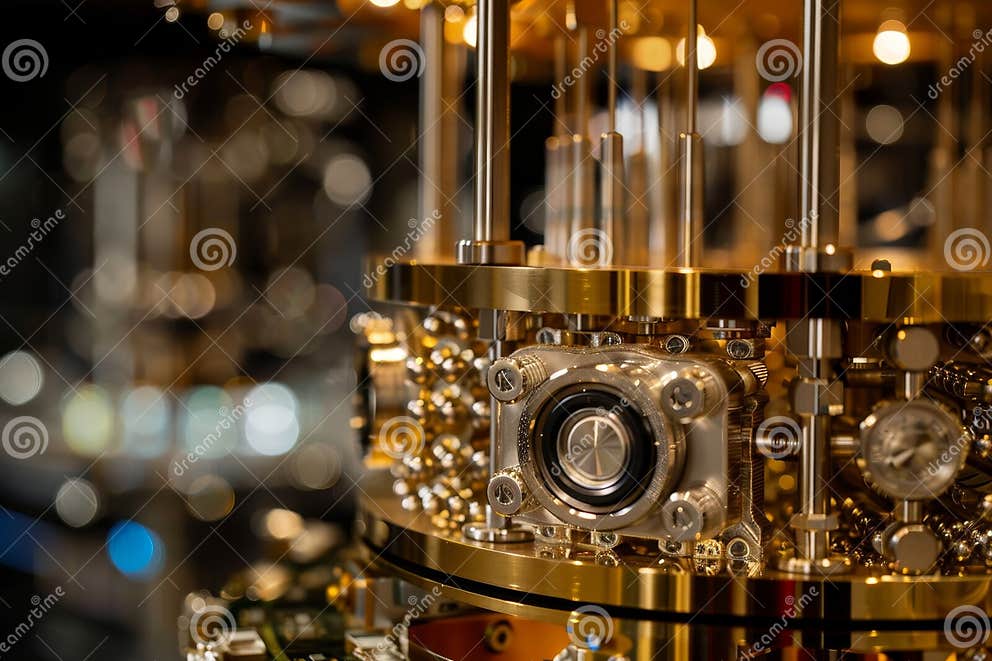 Detailed View of a Metal Clock Displaying Time in a Close-up Shot, a ...