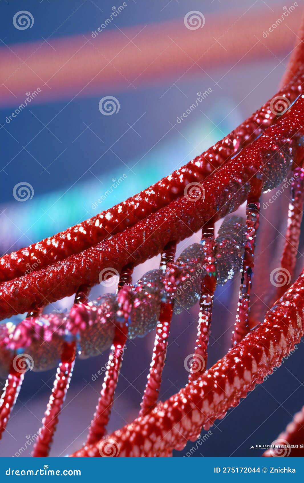 Microscopic Biology-themed Strands, Resembling Cell Chains, DNA or ...
