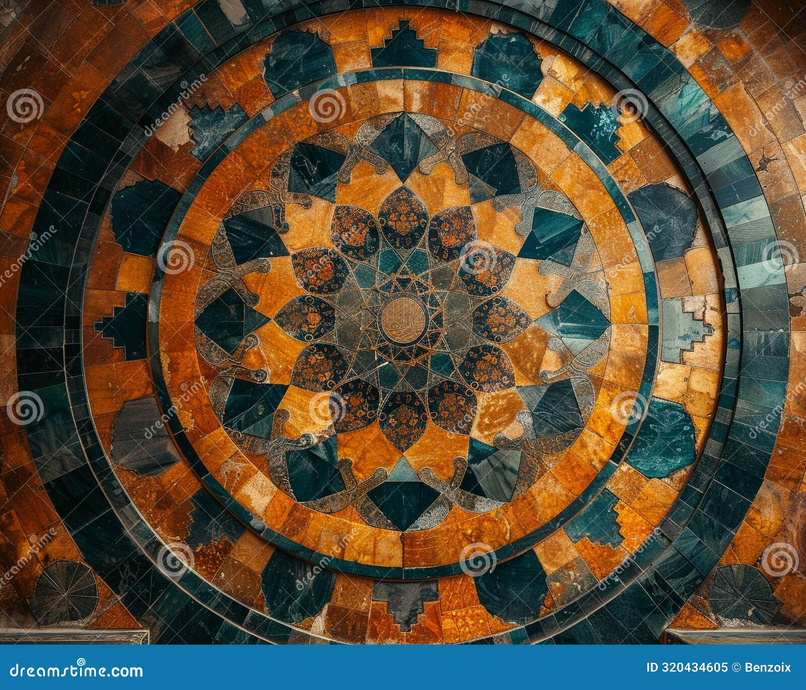 Detailed View of Mosques Ceiling with Geometric Patterns Stock Image ...