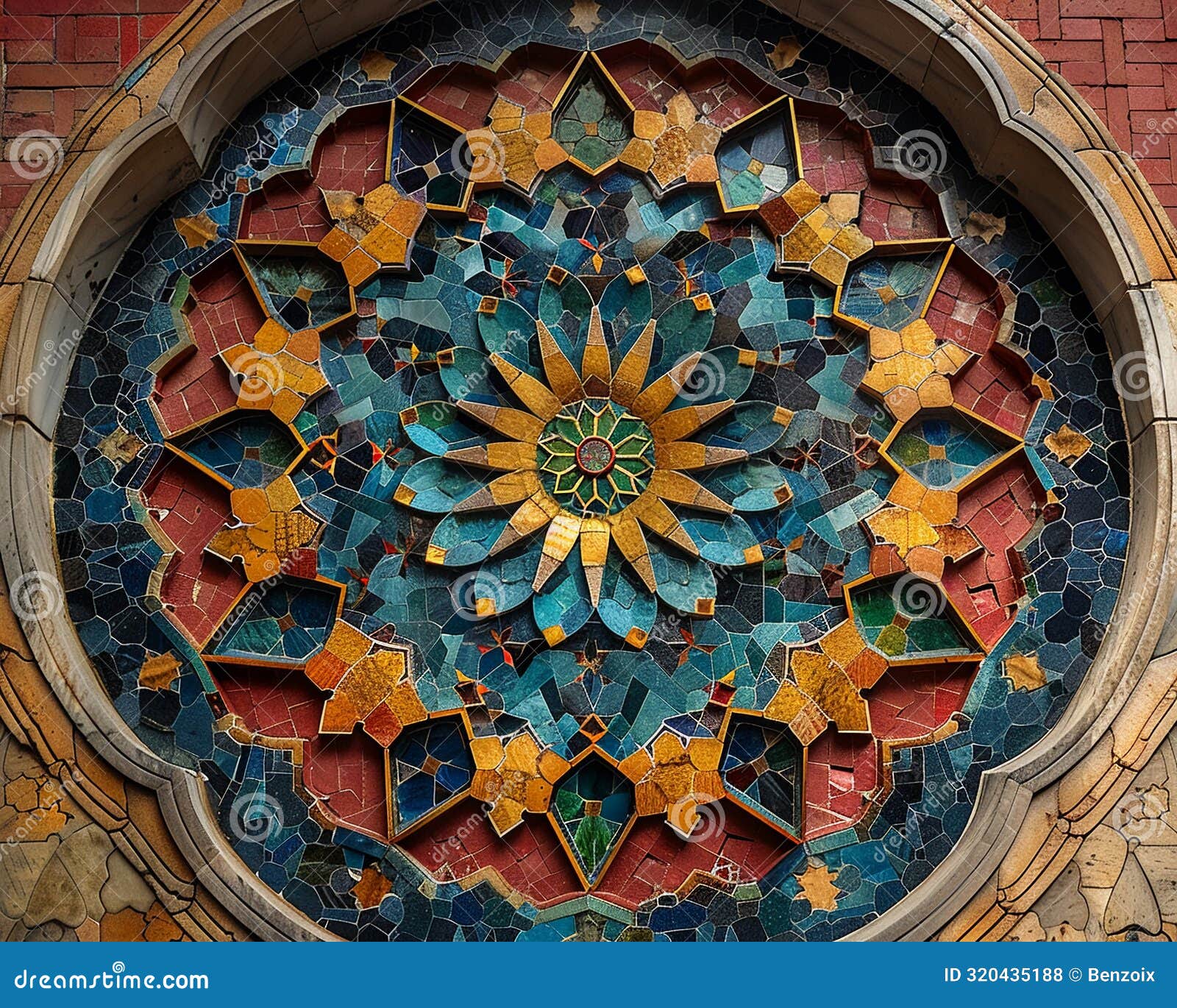 Detailed View of Mosques Ceiling with Geometric Patterns Stock Photo ...