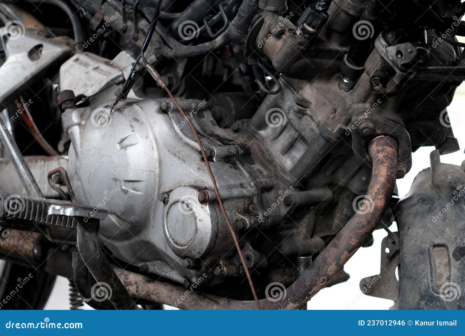 A Detailed View of a Motorcycle Engine Stock Photo - Image of biker ...