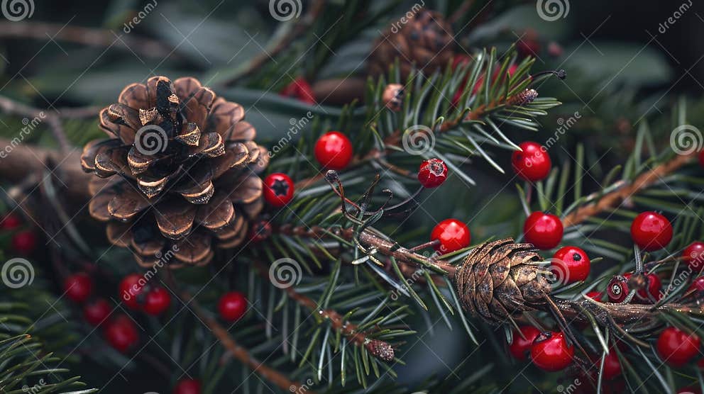 A Detailed View of a Pine Cone on a Tree Trunk Stock Photo - Image of ...