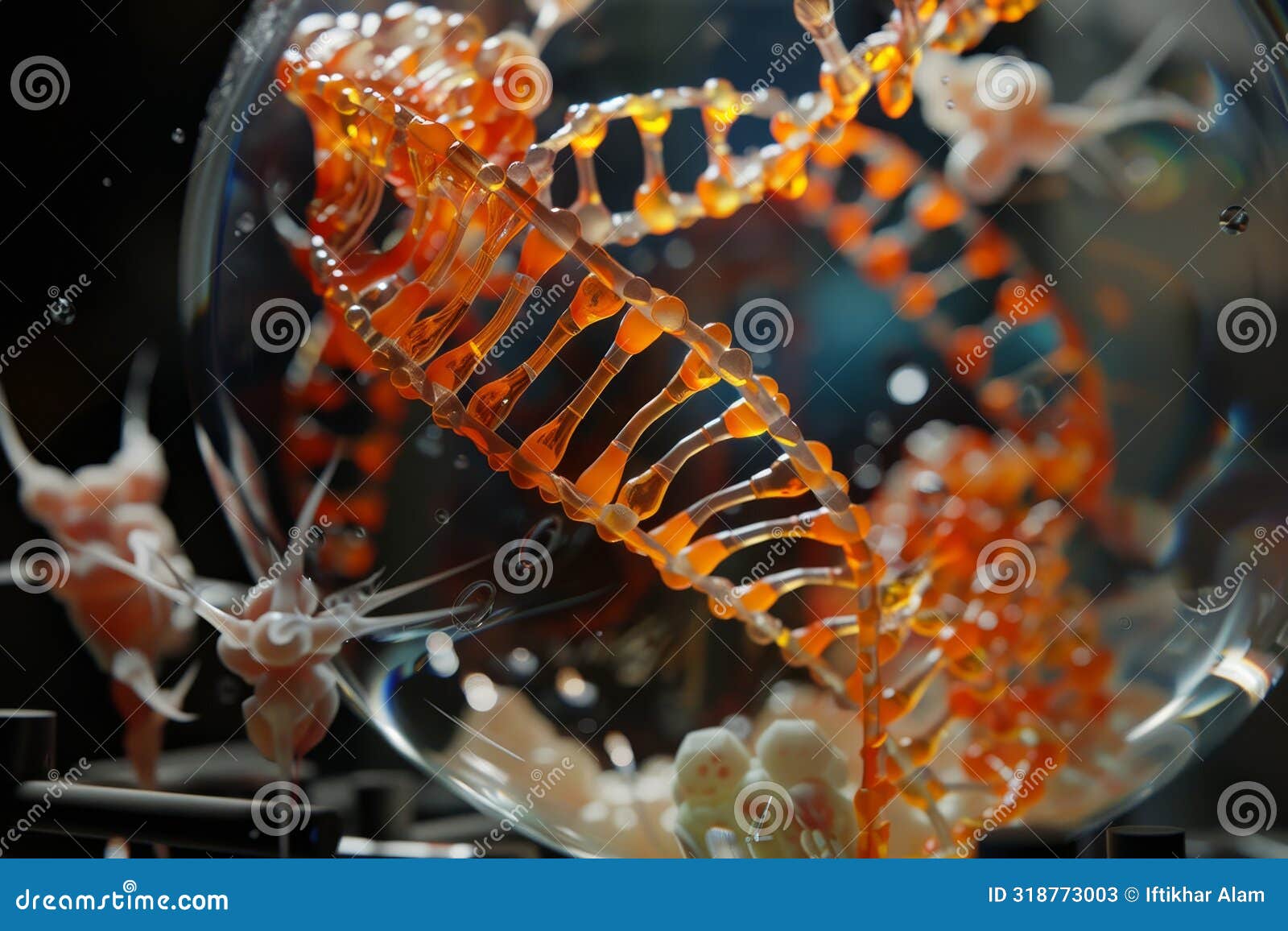 Detailed View of Plant Enclosed in Glass Object, Capture the Essence of ...