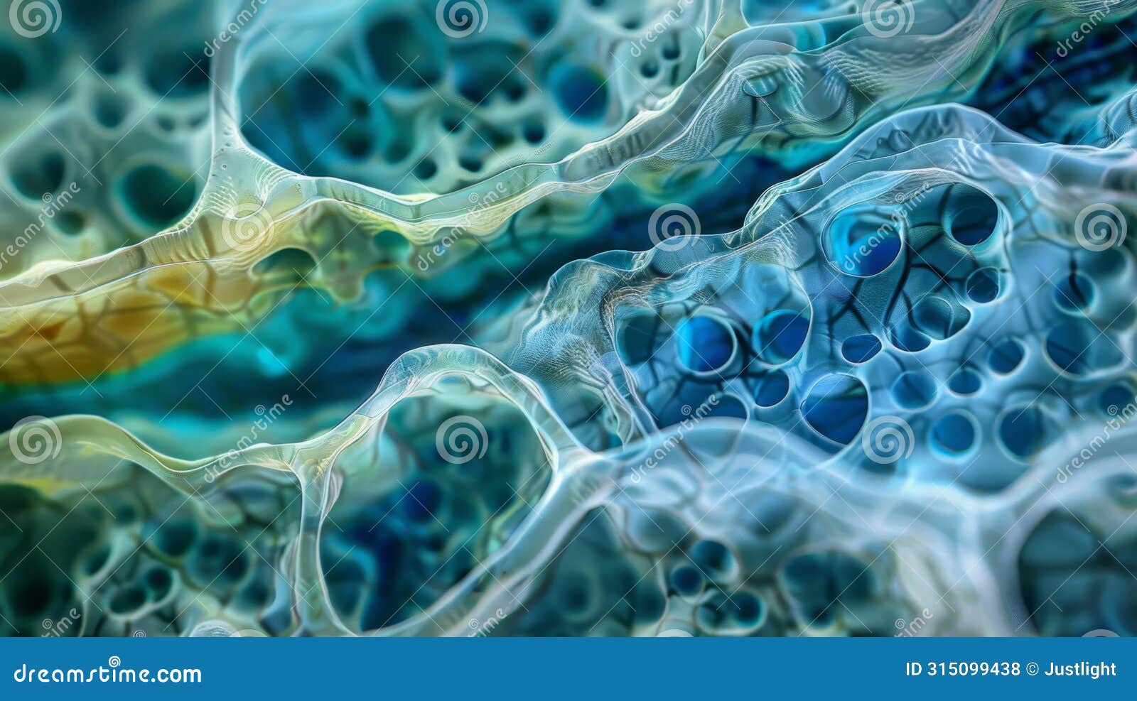 A Detailed View of a Plant Stem Cell with Elongated Shape and Multiple ...