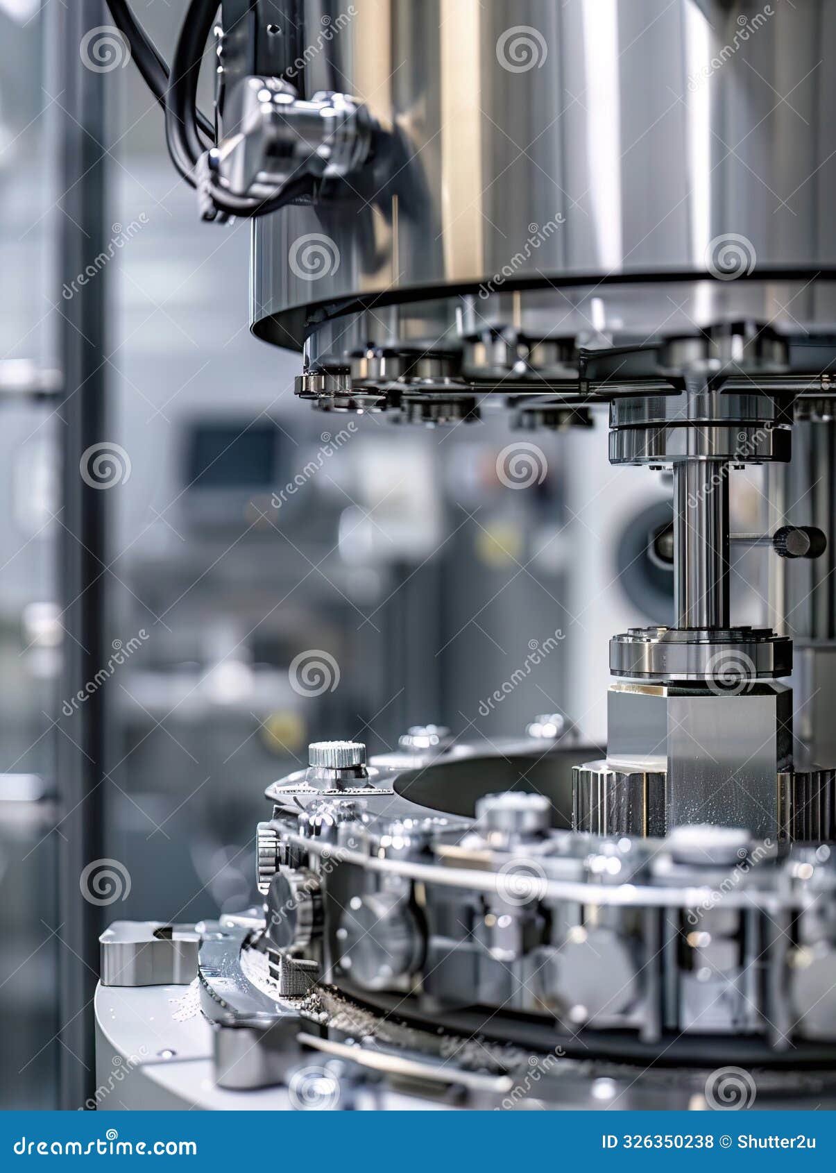 A Detailed View Of A Powder Blending Machine In A Pharma Facility ...