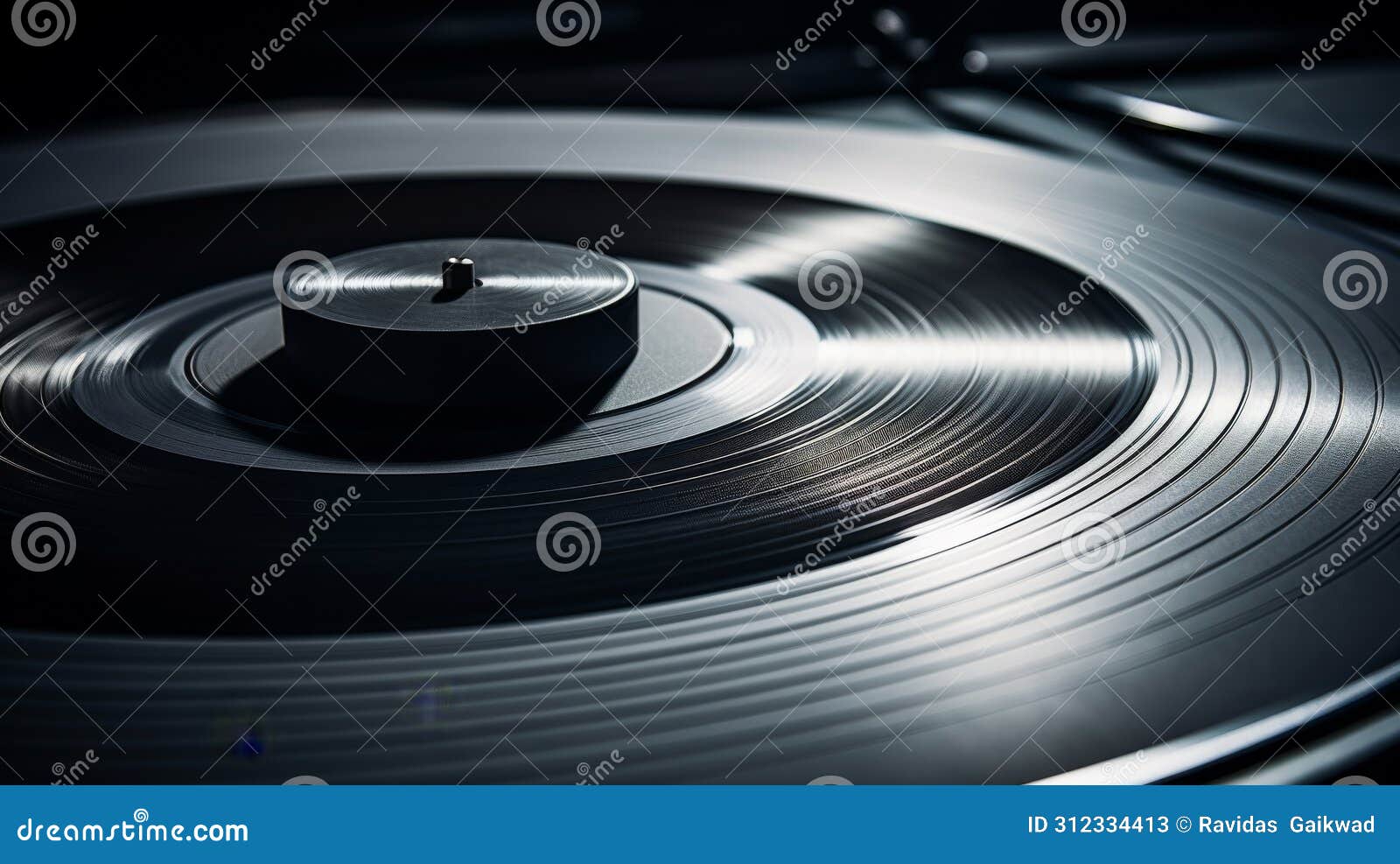 Detailed View of Records Grooved Surface Stock Illustration ...