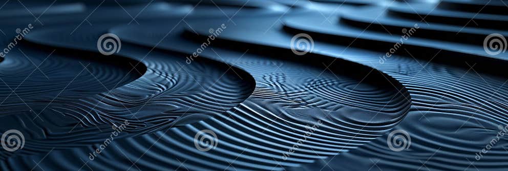 Detailed View of a Rippling Surface with Distinctive Waves Stock ...