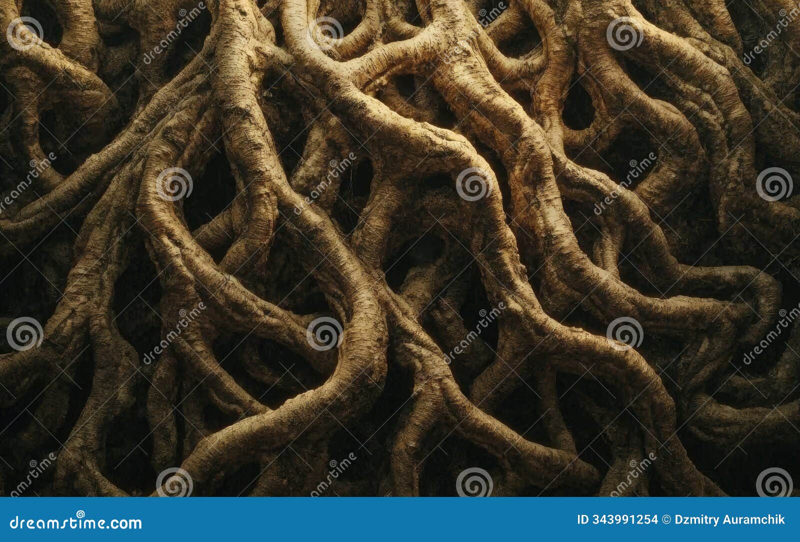 Detailed View of the Root Network, Revealing Its Complex Structure ...