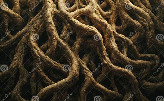 Detailed View of the Root Network, Revealing Its Complex Structure ...