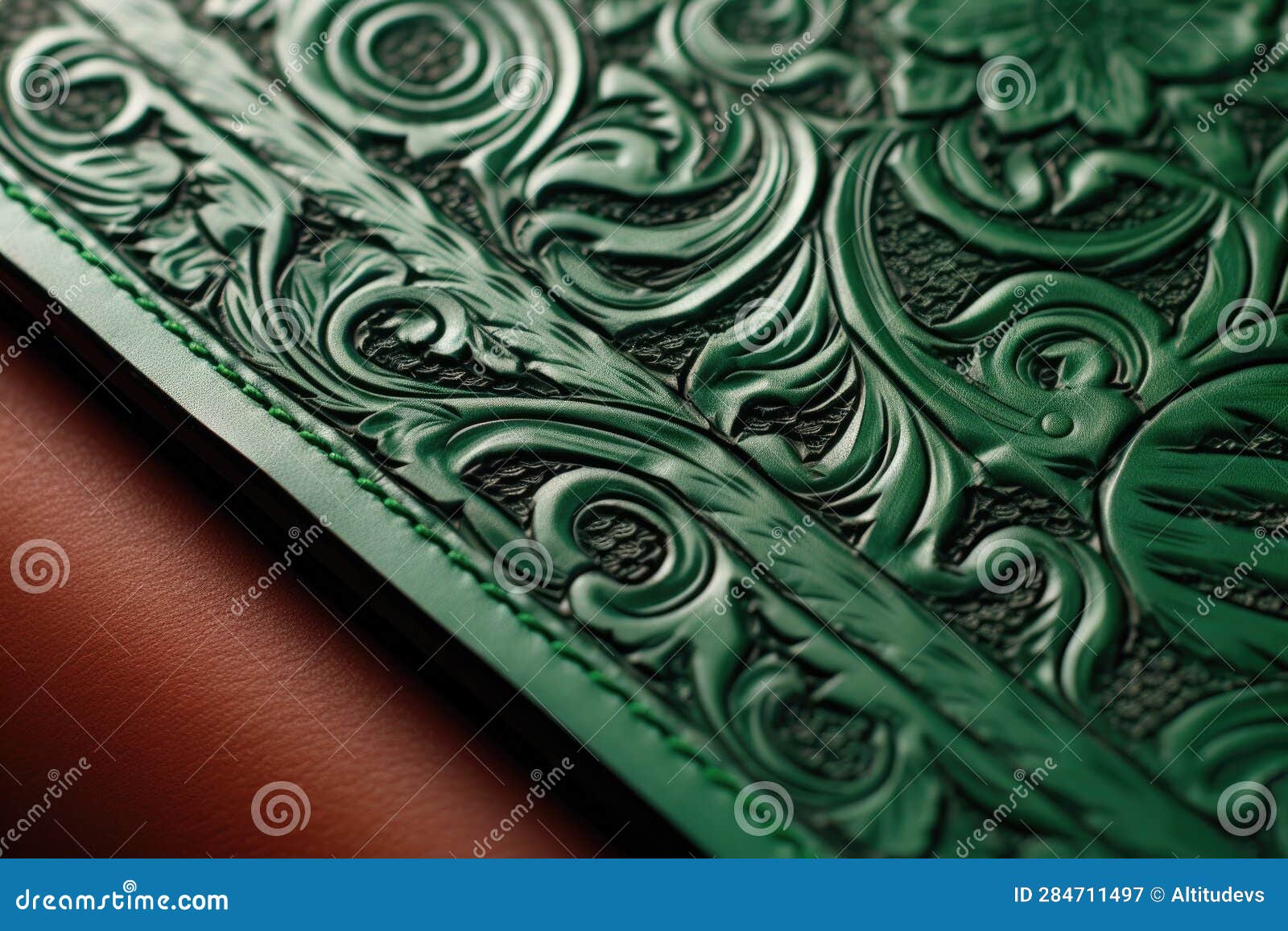 Detailed View of Saddle Embossing Design Stock Image - Image of pattern ...