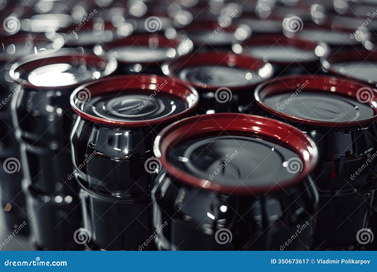 A Detailed View of Several Empty Soda Cans Stock Image - Image of ...