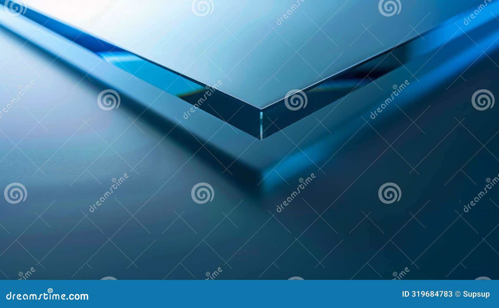 Detailed View of Smooth Blue Acrylic Sheet Surface for Modern Design ...
