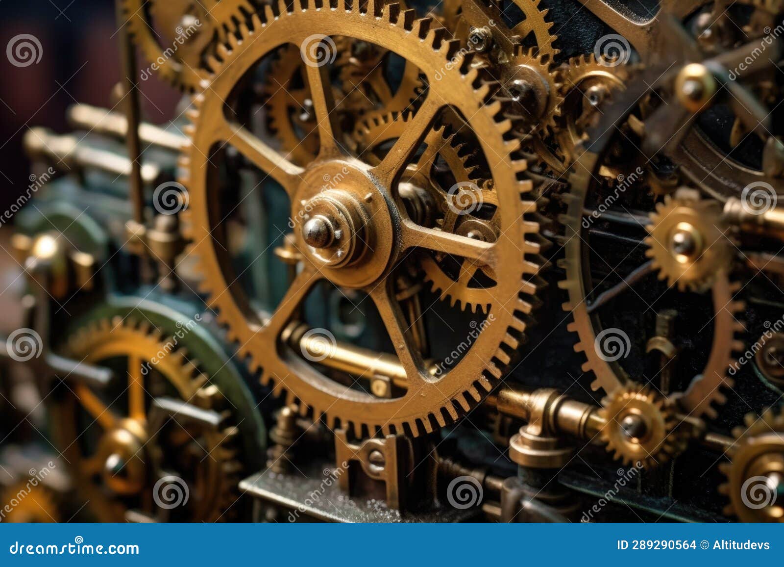 Detailed View of Steam Engine Gears and Mechanisms Stock Photo - Image ...