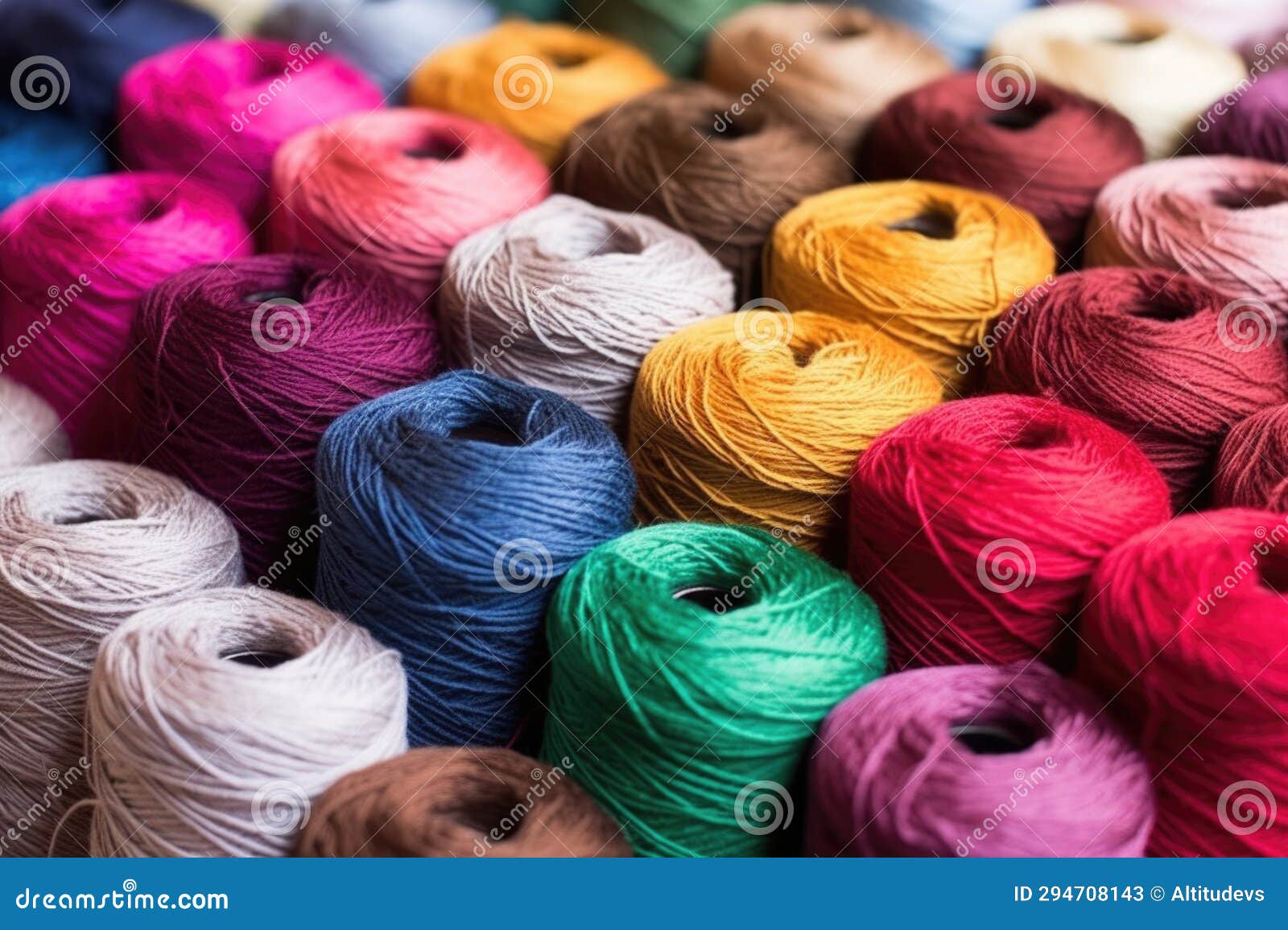 Detailed View of Velvet Fibre Threads on a Spool Stock Illustration ...