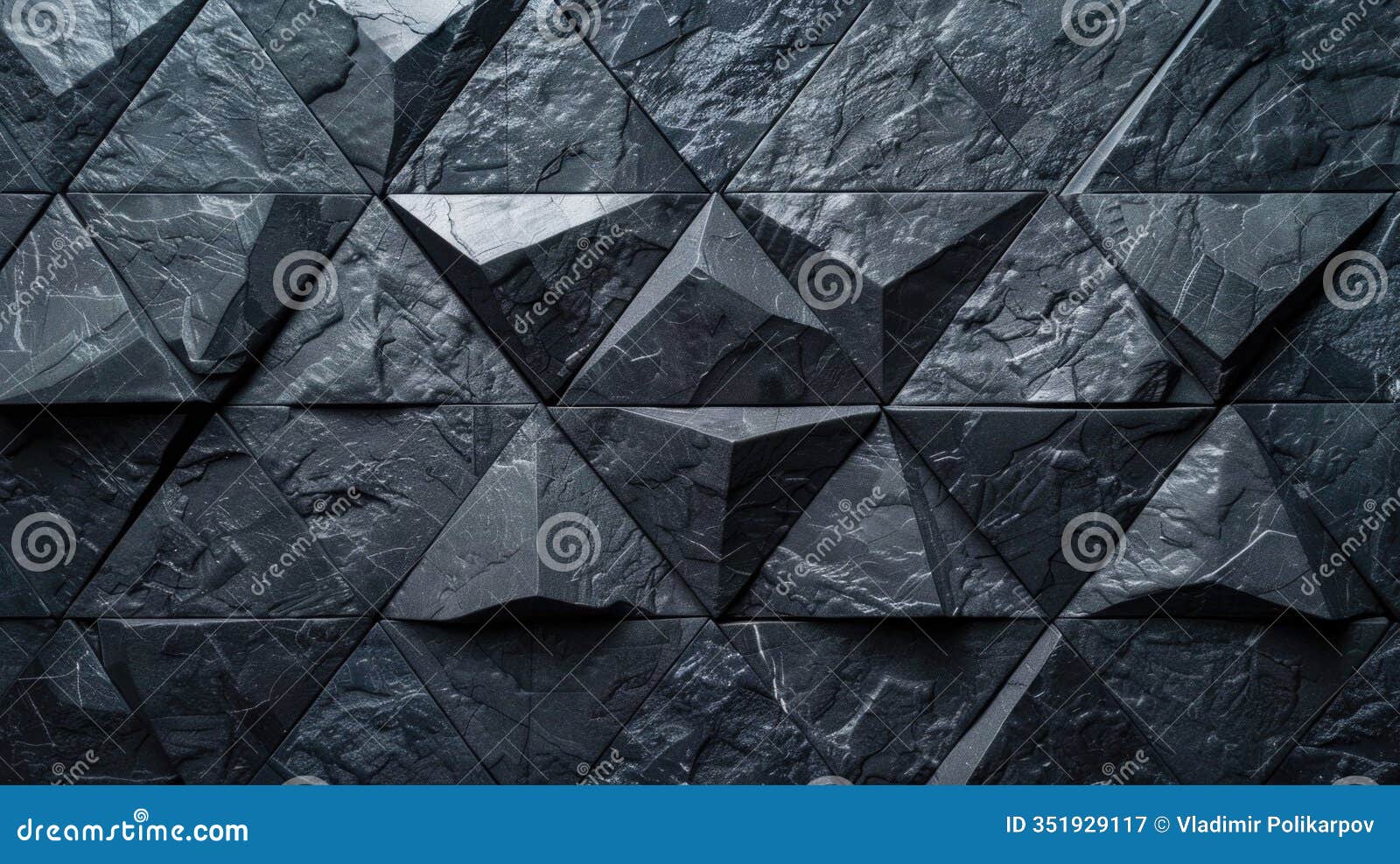 Detailed View of a Wall Constructed with Triangles. Suitable for ...