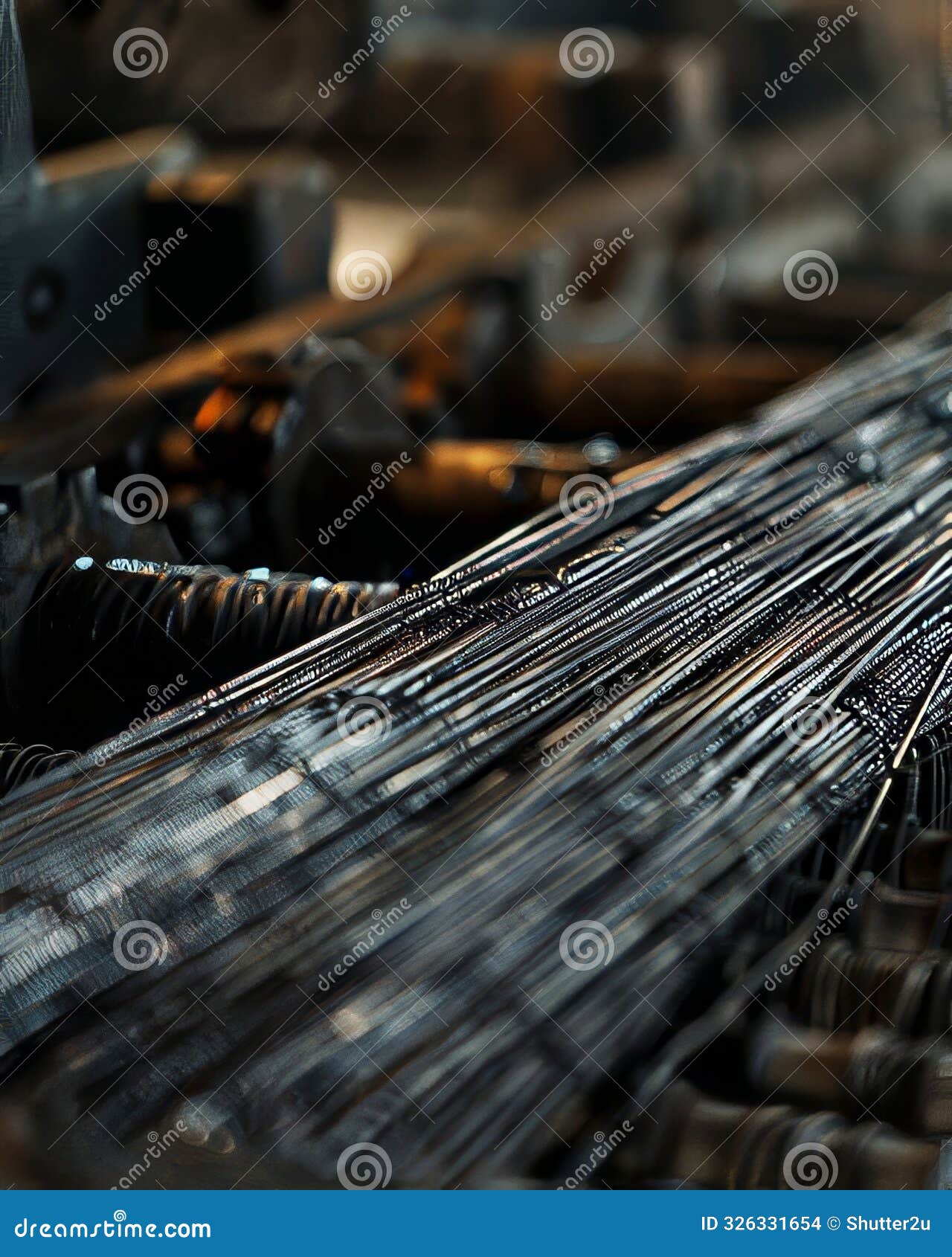 A Detailed View of a Wire Drawing Process Emphasizing the Creation of ...