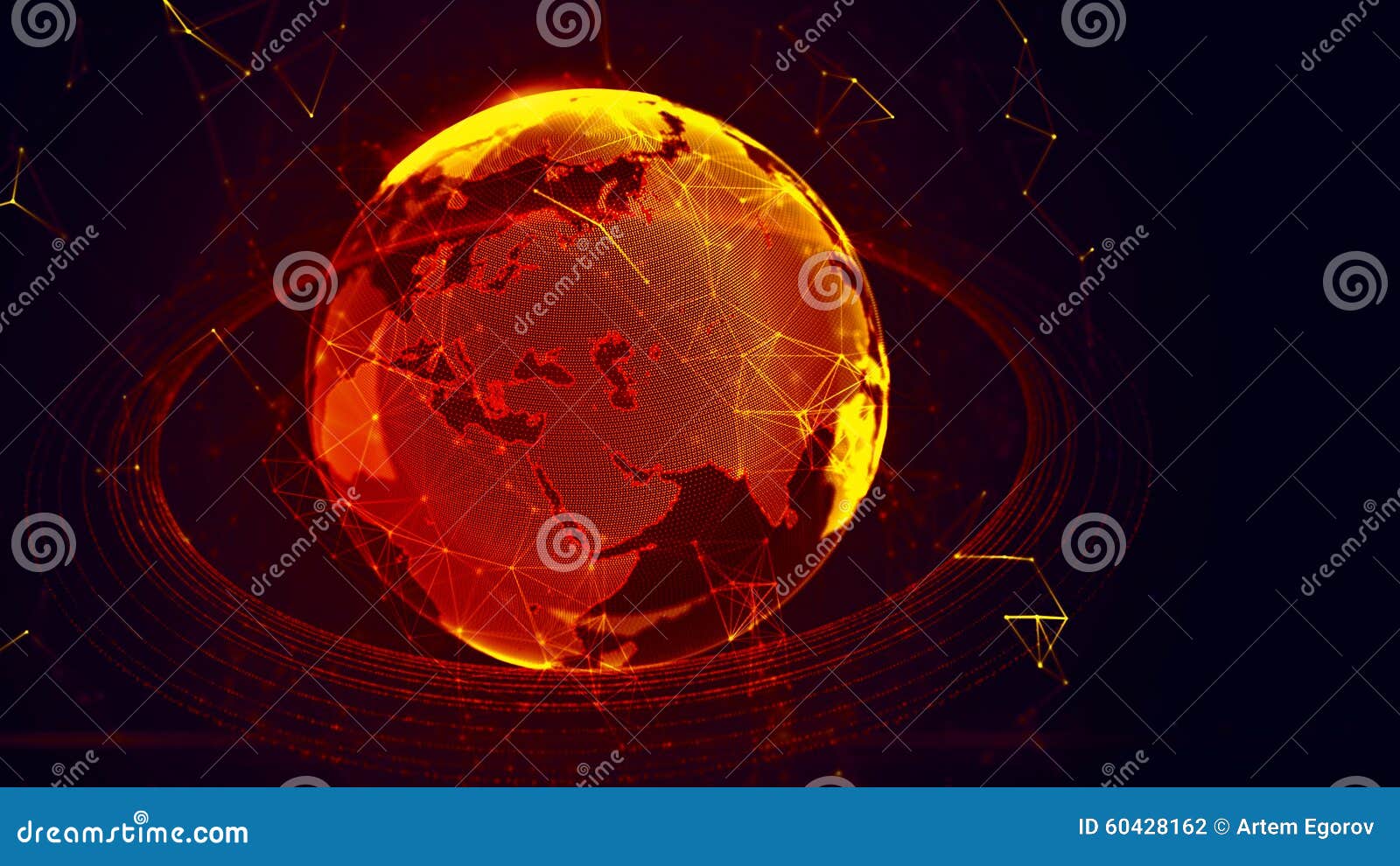 Detailed Virtual Planet Earth Stock Illustration - Illustration of ...