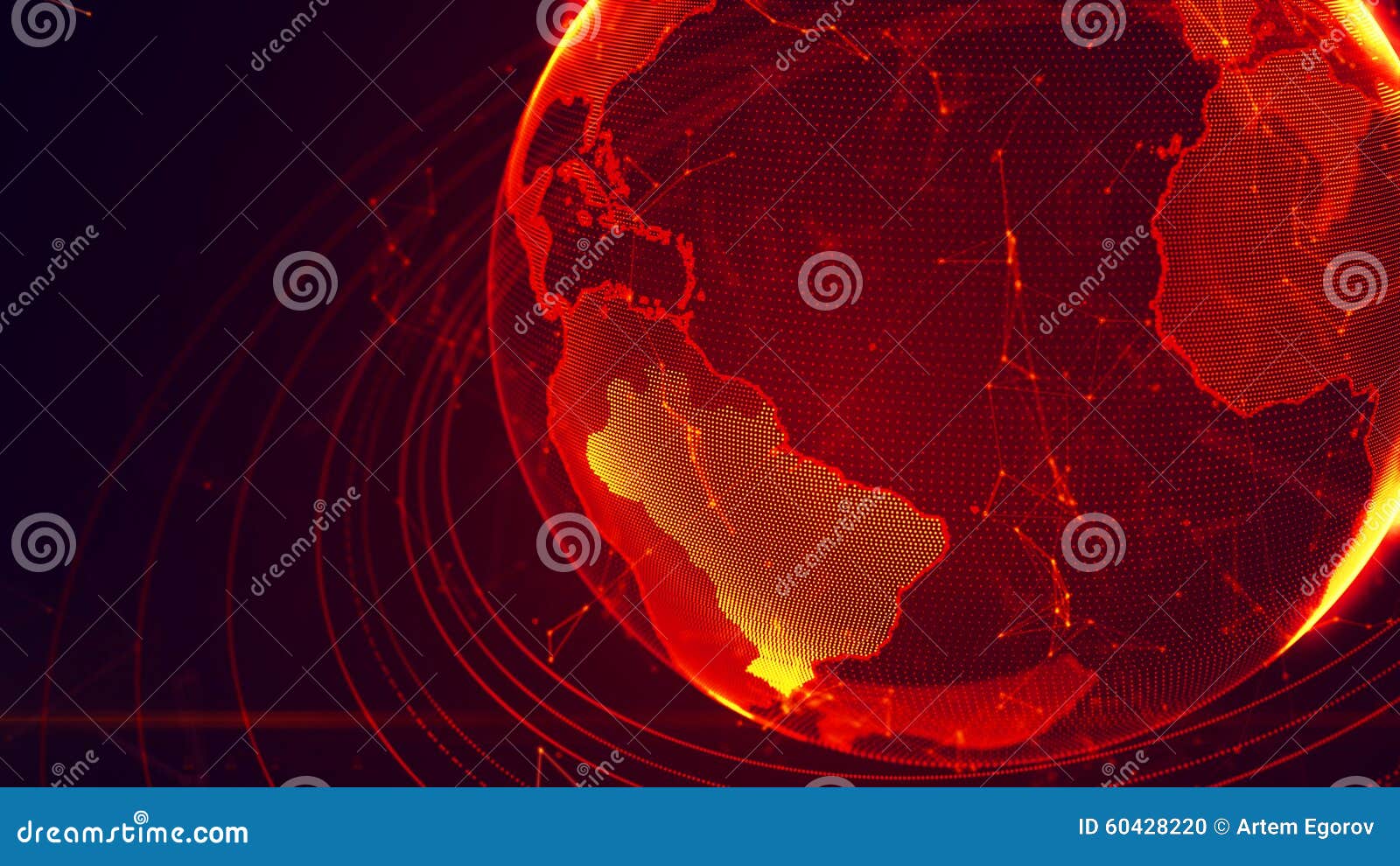 Detailed Virtual Planet Earth Stock Illustration - Illustration of ...